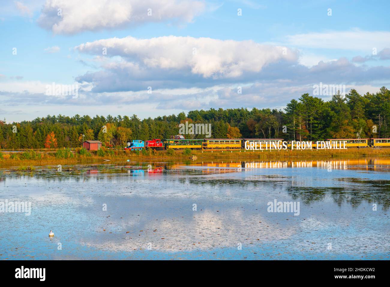 Thomas the Tank Engine on Edaville Railroad in Thomas Land USA in ...