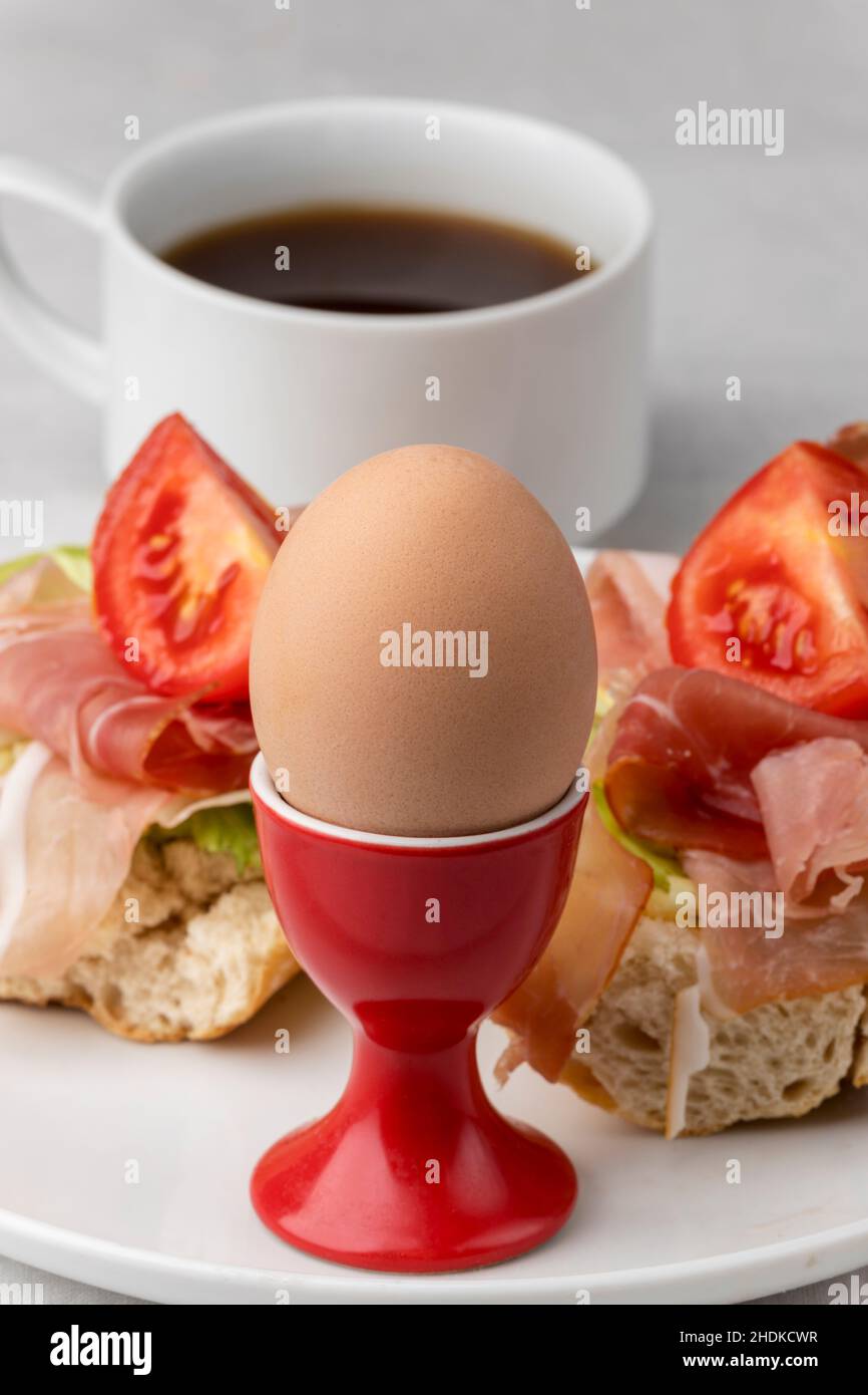 boiled egg, ham sandwiches, boiled, boiled eggs, ham sandwich Stock ...