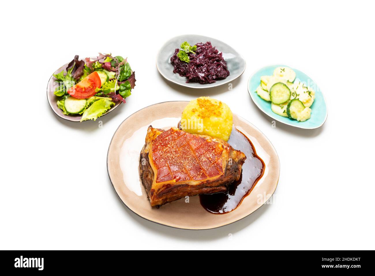 homemade, lunch, pig roast, homemades, lunch time Stock Photo - Alamy