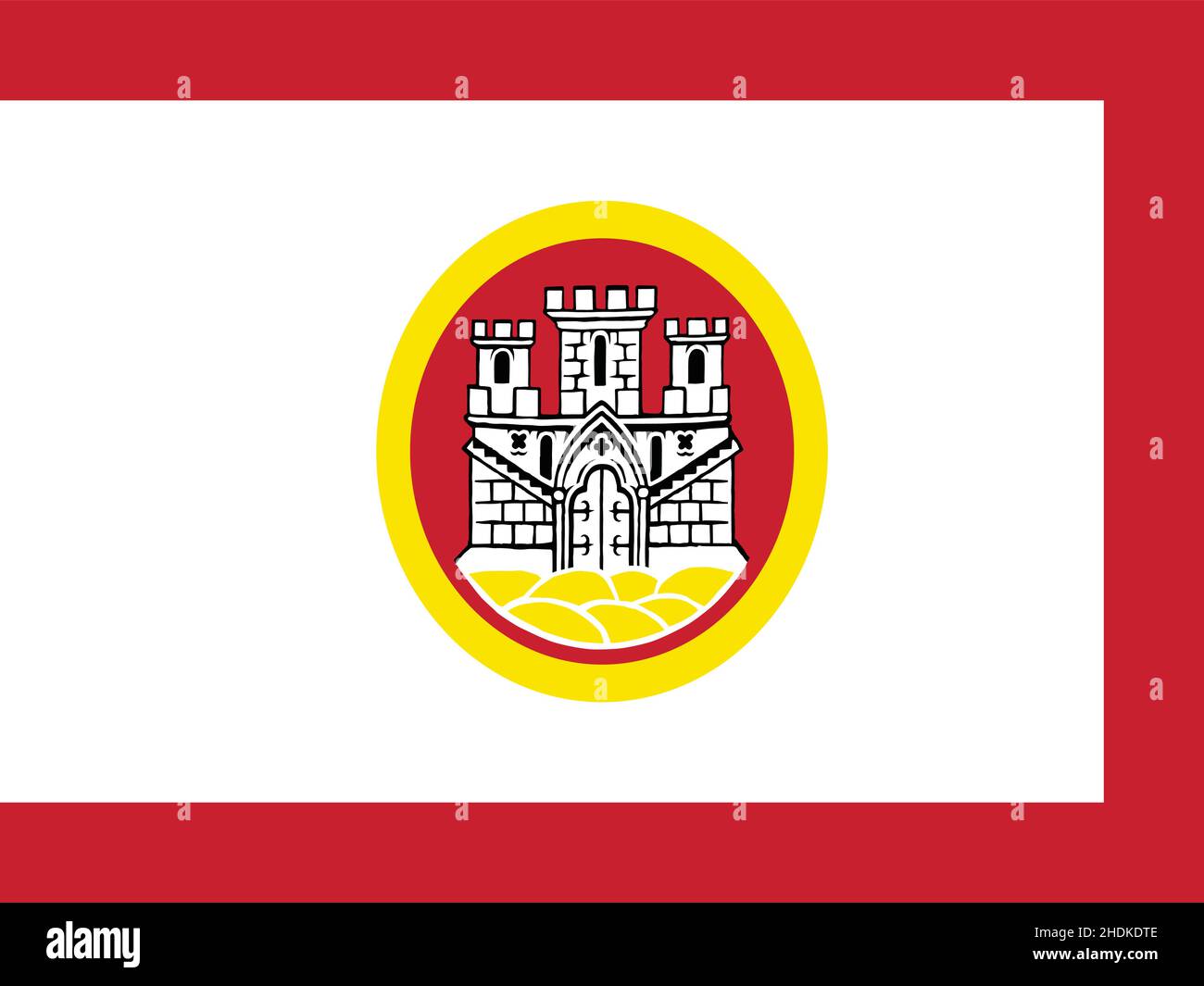 Official flag vector illustration of the Norwegian regional capital ...