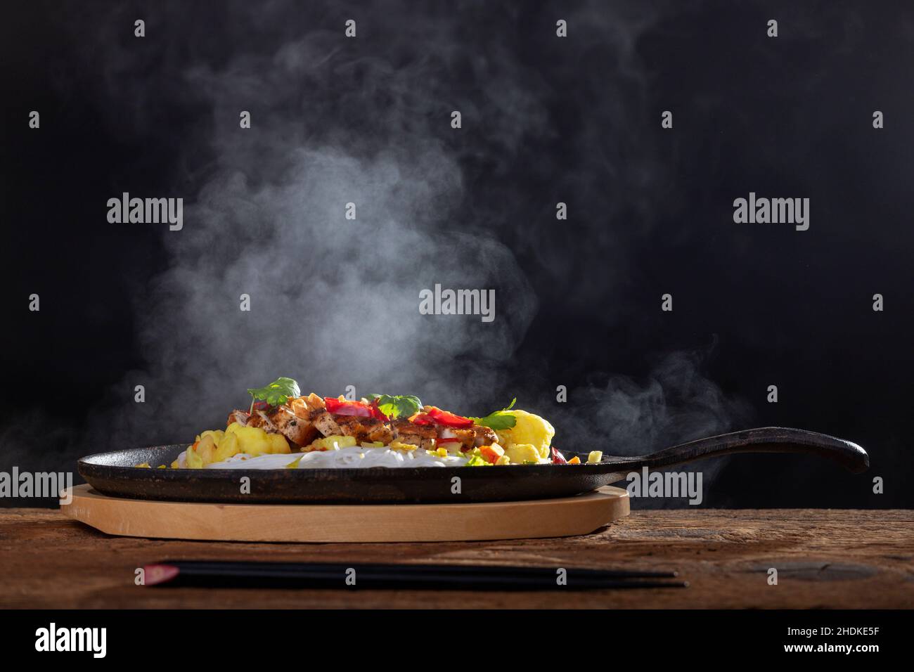 hot, meal, iron pan, hots, meals Stock Photo - Alamy