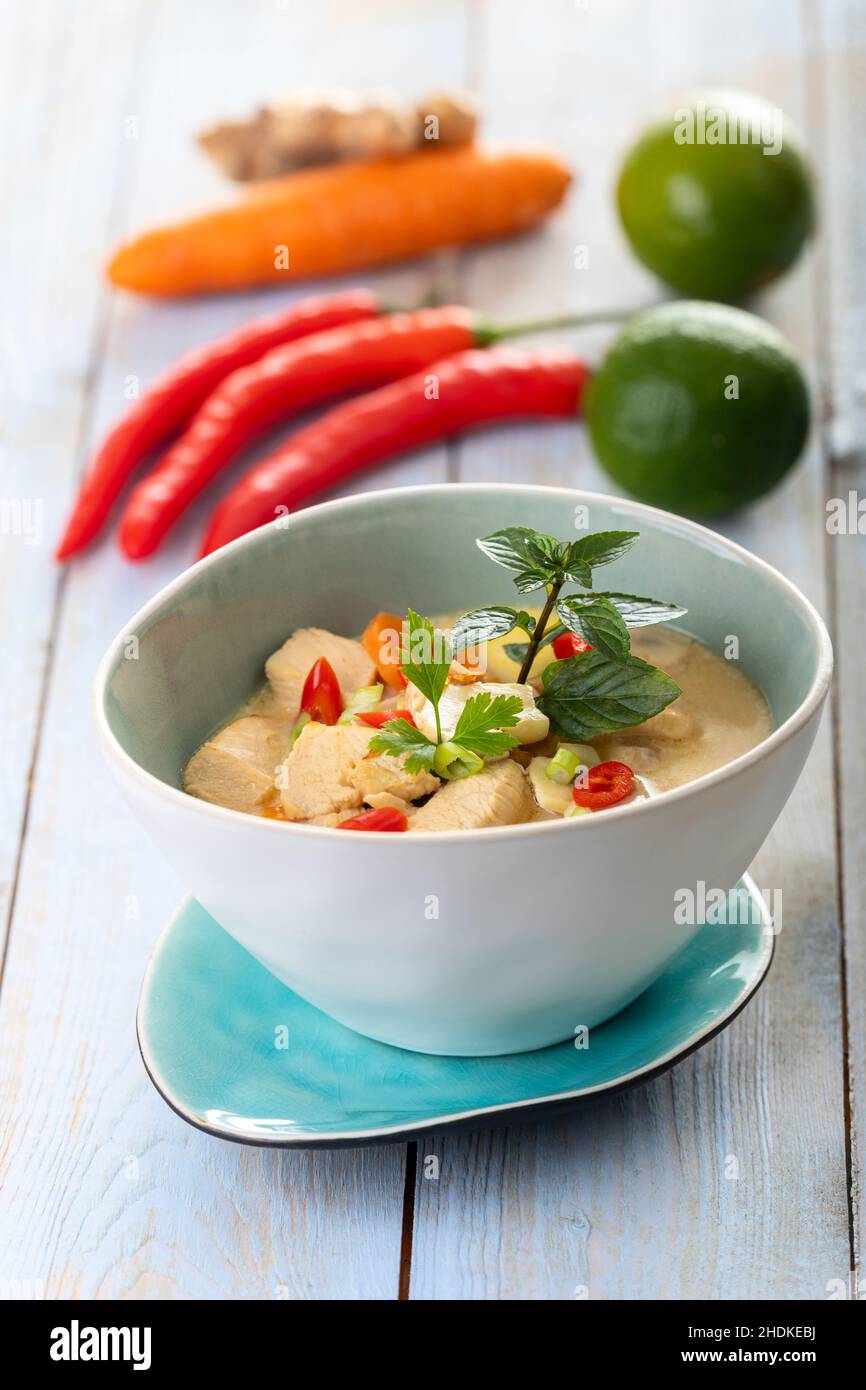 tom kha gai Stock Photo - Alamy