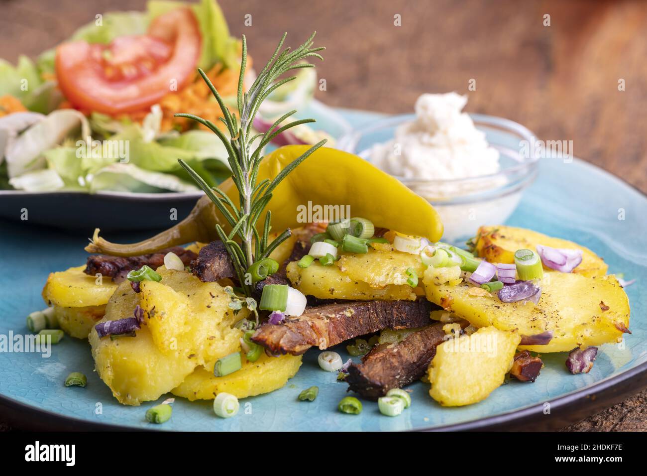 tiroler gröstl, tyrolean gröstl Stock Photo - Alamy