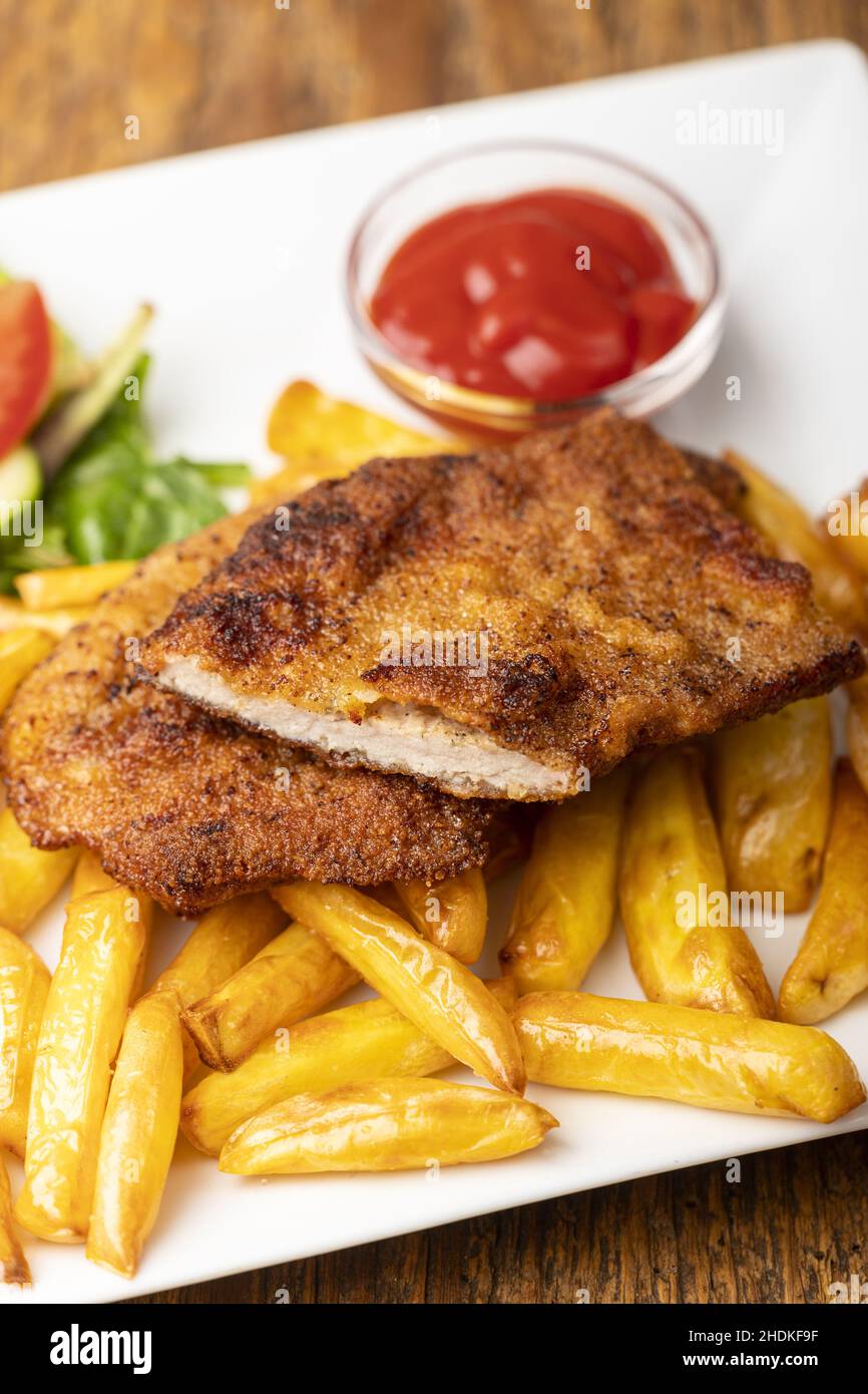 cutlet, wiener schnitzel, cutlets, wiener schnitzels Stock Photo - Alamy