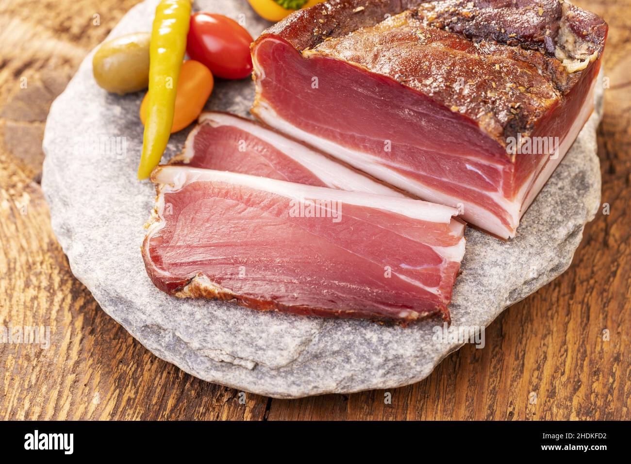 ham, tyrol bacon, hams Stock Photo - Alamy
