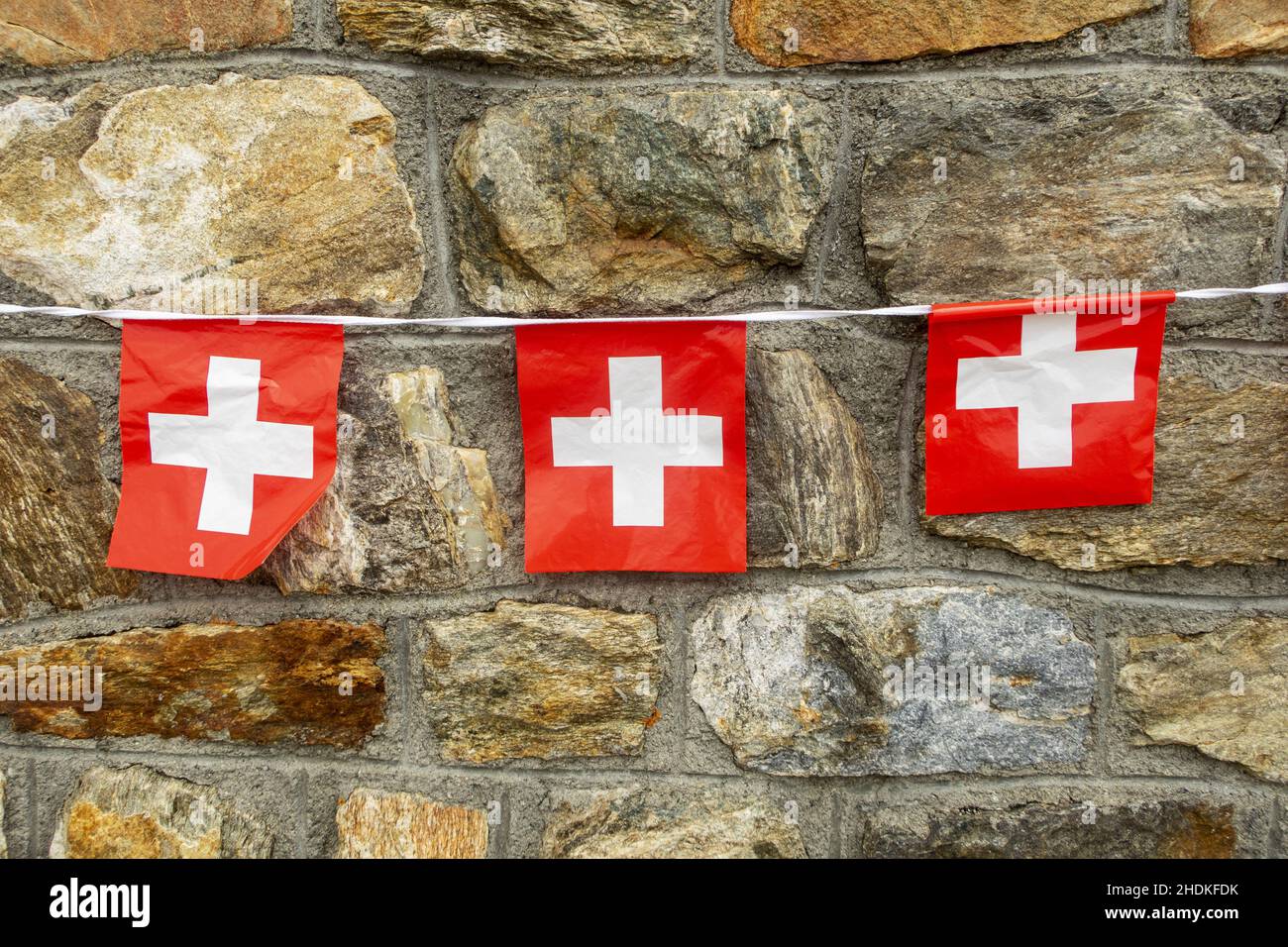 swiss flag, swiss flags Stock Photo - Alamy