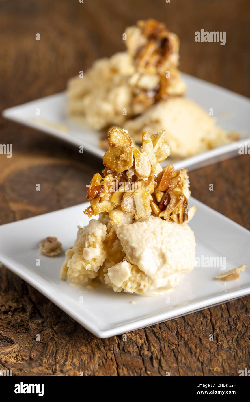 dessert, scoop, desserts, scoops Stock Photo - Alamy