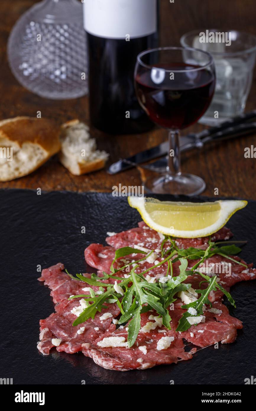 appetizer, carpaccio, appetizers, carpaccios Stock Photo - Alamy