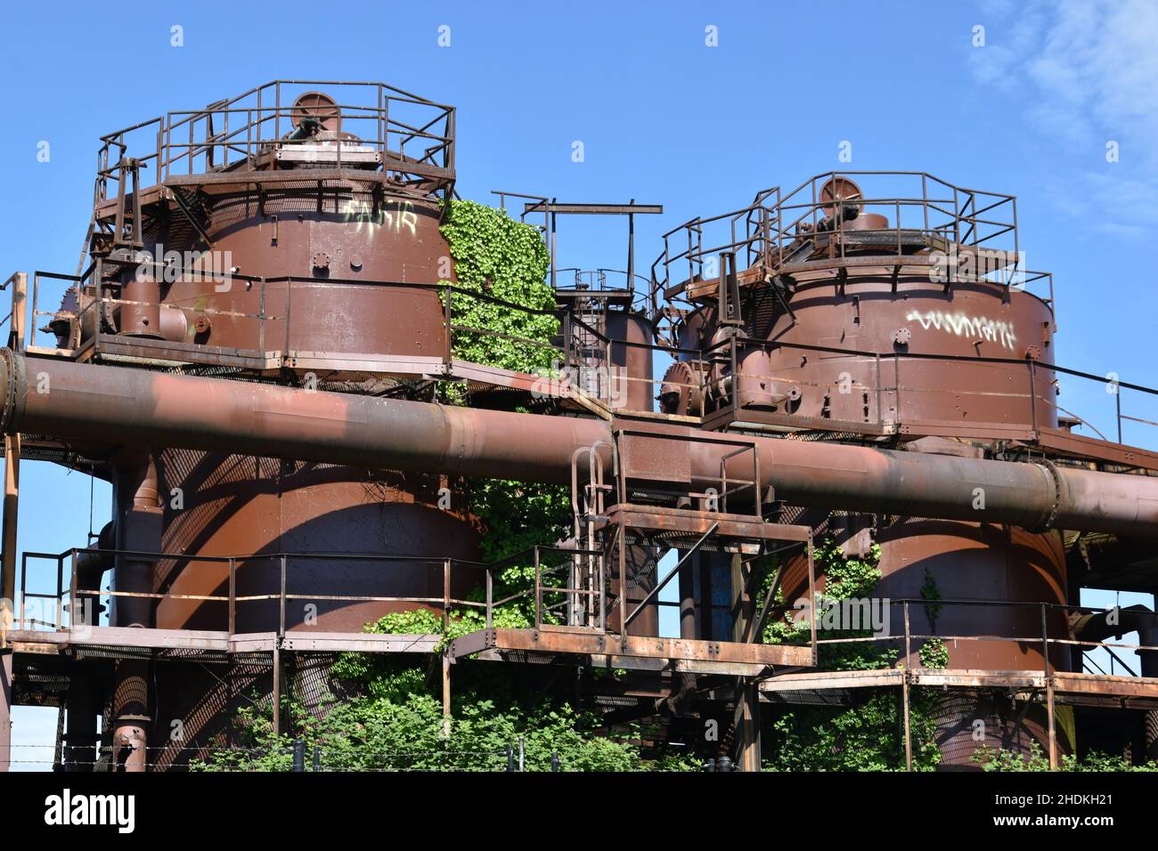 The old gas plant at Gas Works Park, Fremont, Seattle, Washington Stock ...