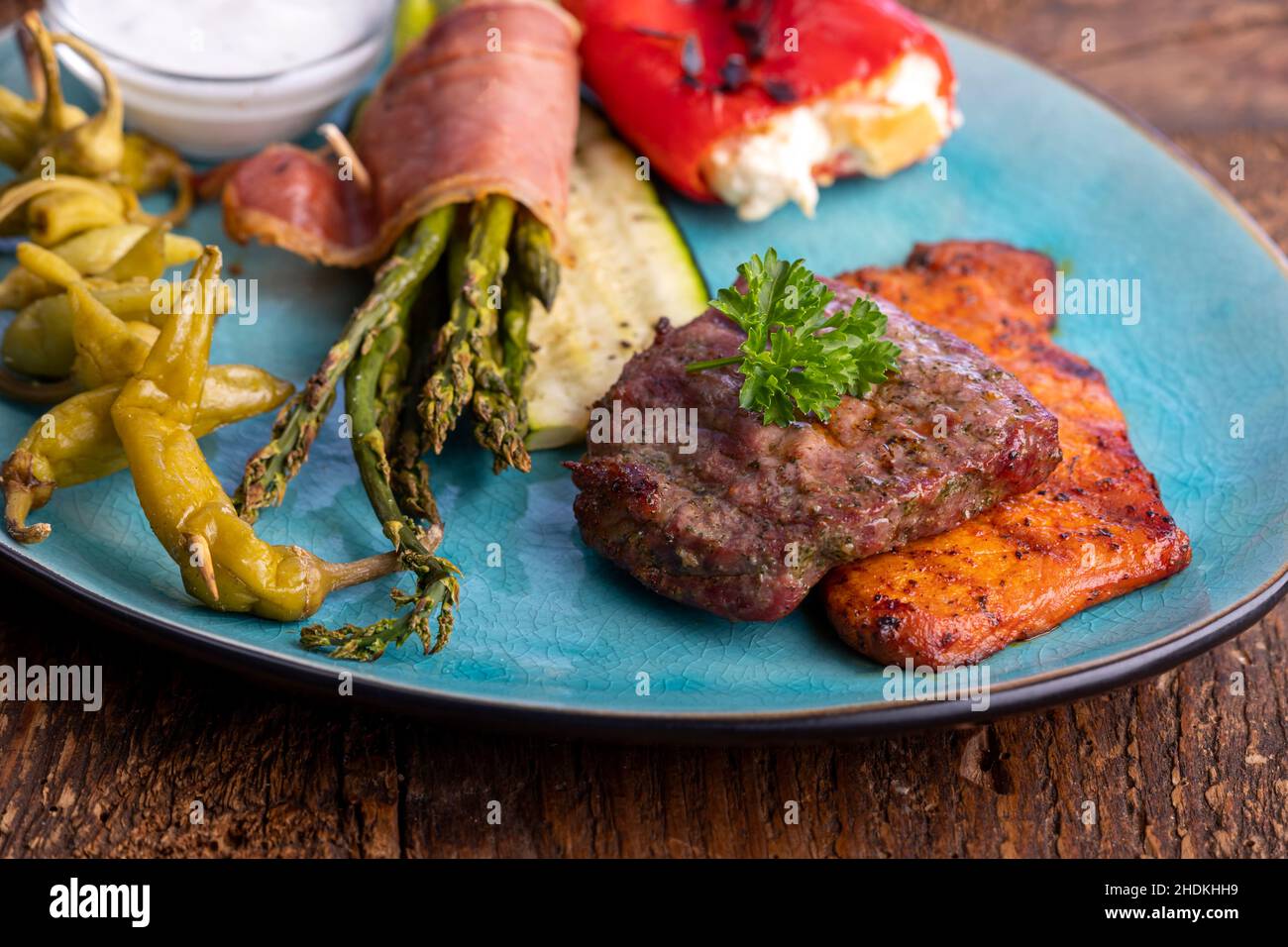 beef steak, barbeque plate, beef steaks, barbeque plates Stock Photo ...