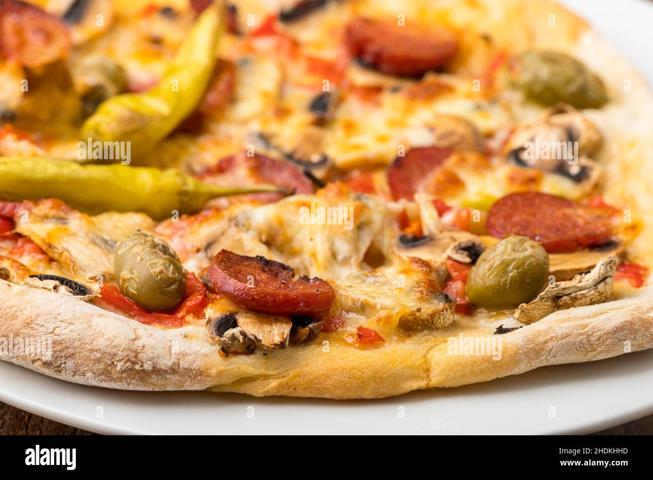 crispy, pizza, home made, crispies, pizzas, home mades Stock Photo - Alamy