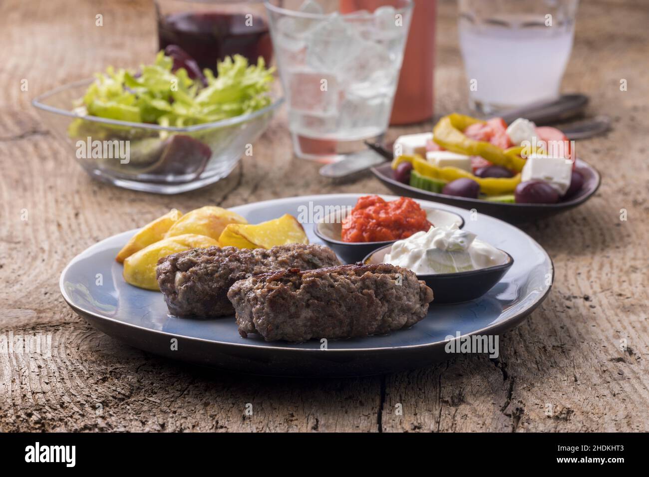 greek cuisine, bifteki, barbeque plate, greek cuisines, greek food ...