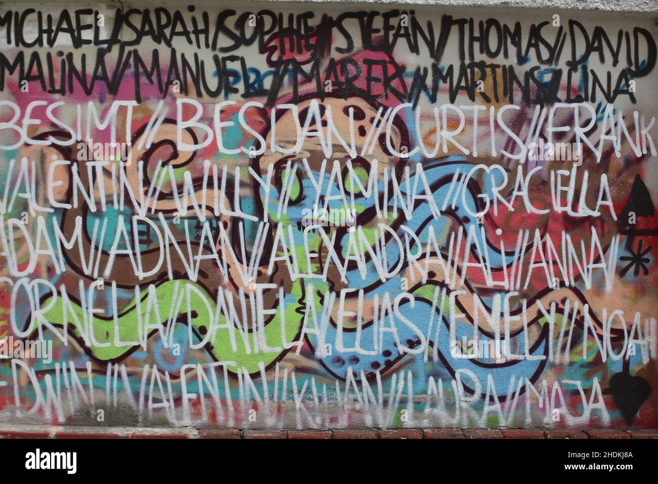 graffiti, name, graffitis, names Stock Photo - Alamy