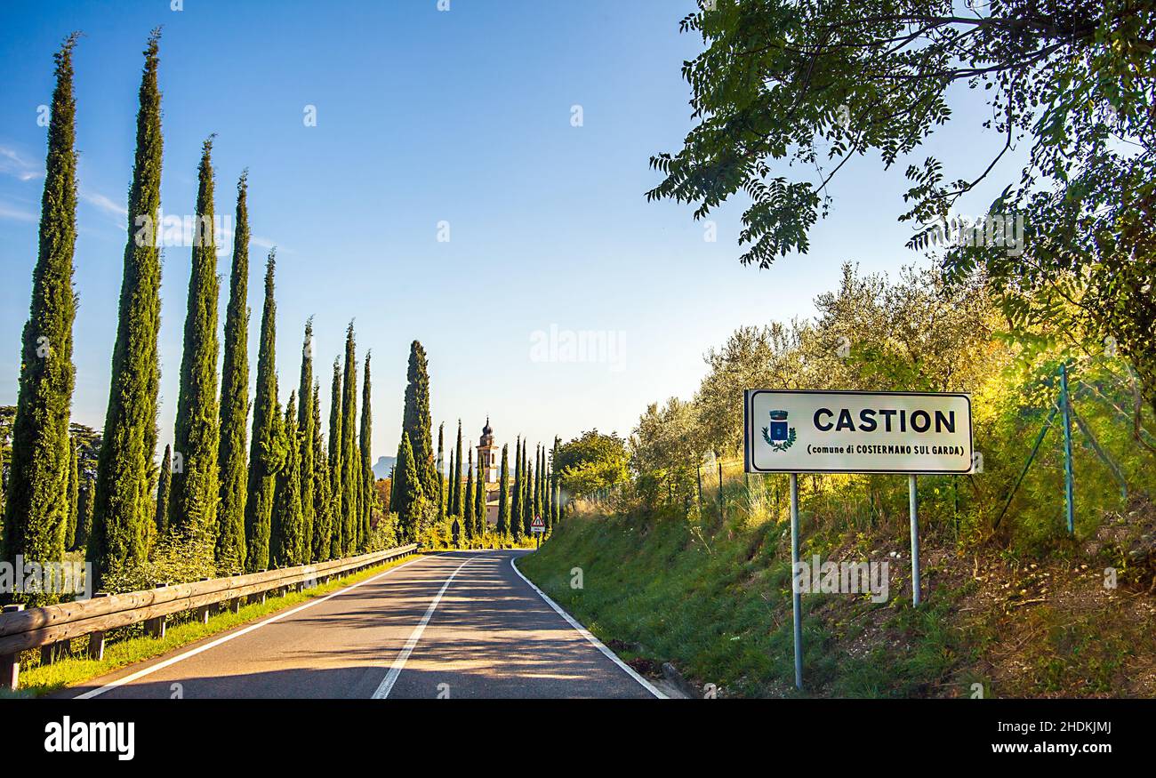 road, city sign, castion, roads, street, streets, place name signs ...