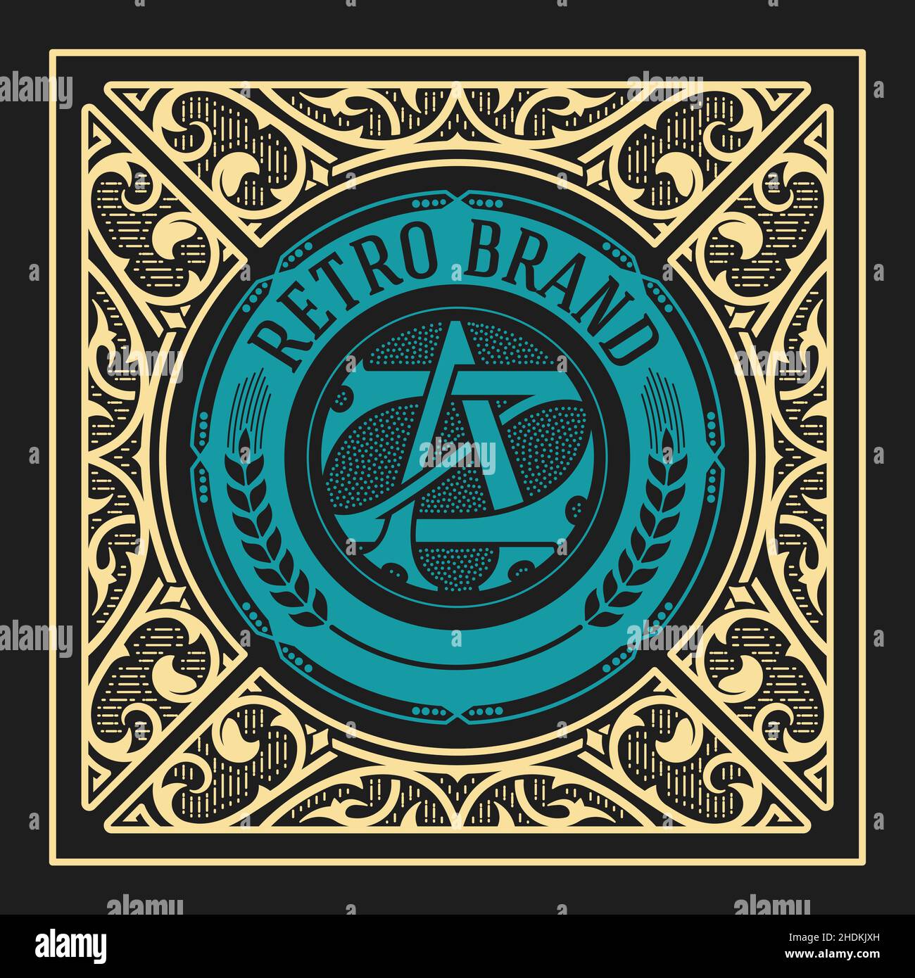 Western card with vintage style Stock Vector Image & Art - Alamy