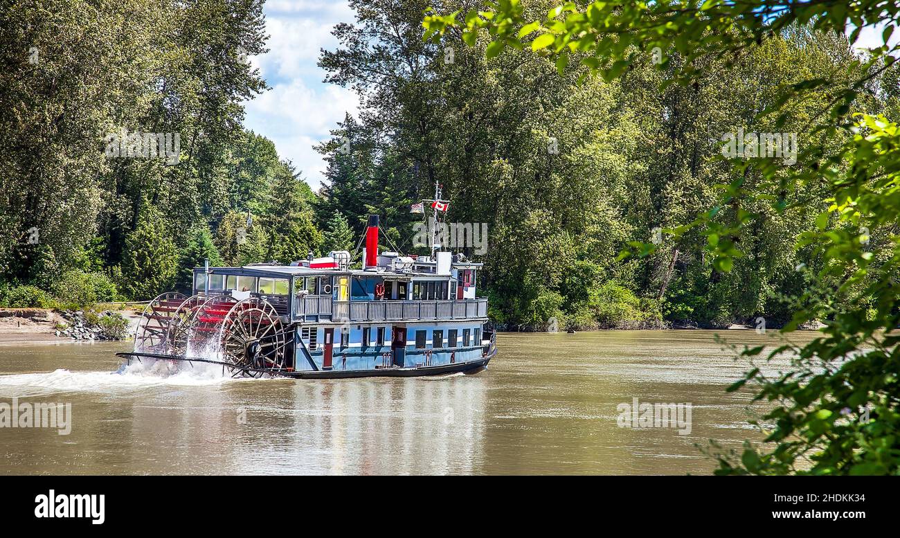 steam navigation, fraser river, steam navigations Stock Photo - Alamy