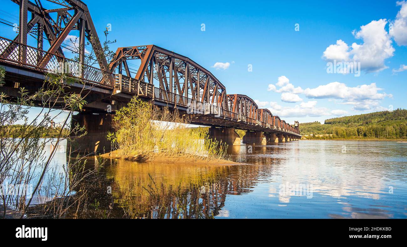 bridge, fraser river, bridges Stock Photo - Alamy