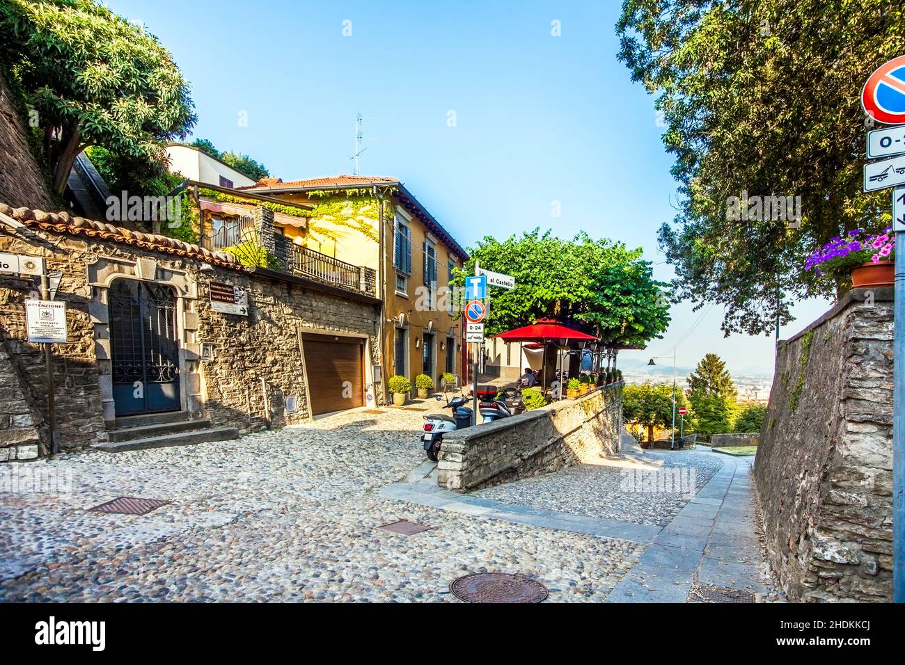 old town, bergamo, old towns, bergamos Stock Photo - Alamy