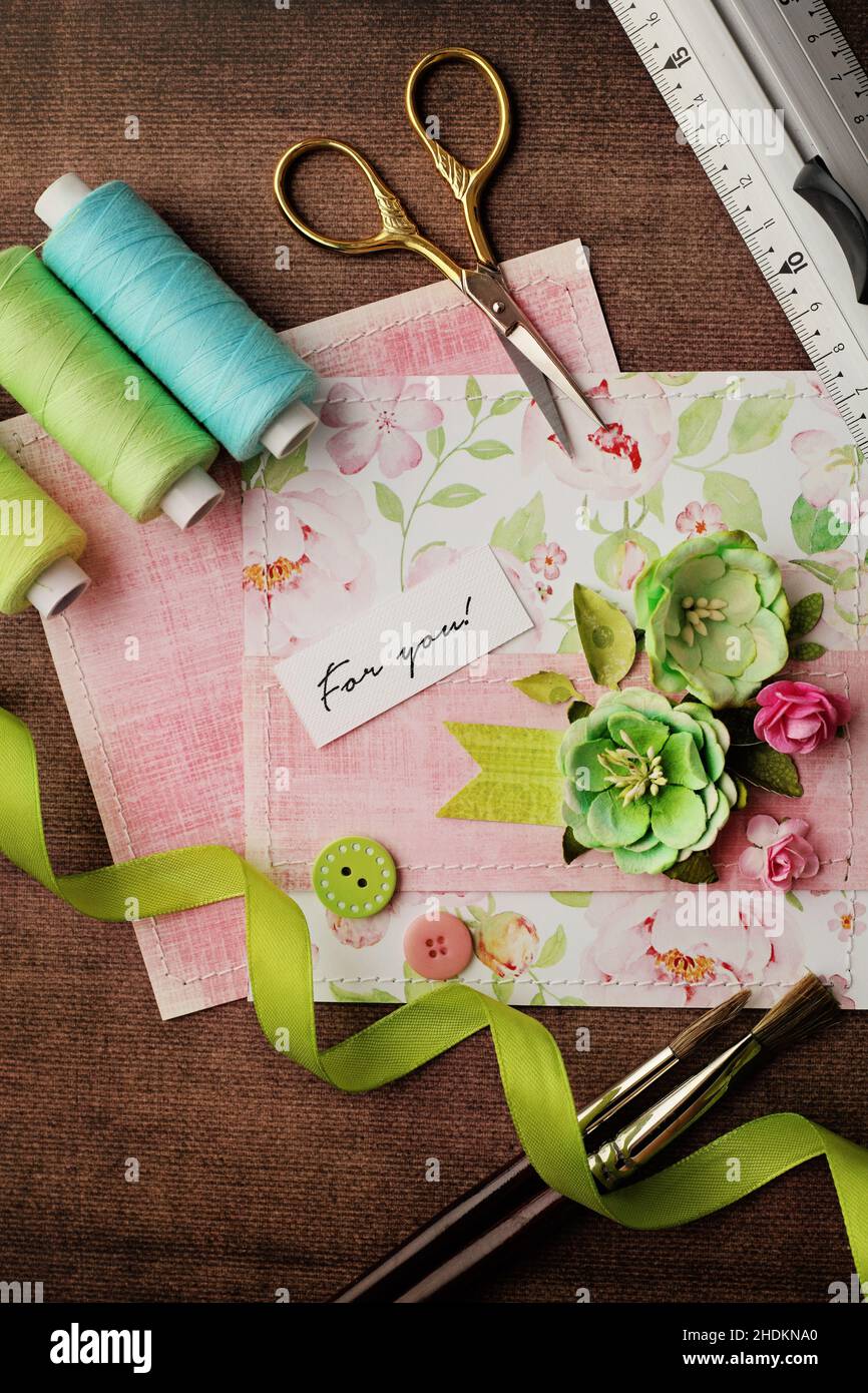 handicrafts, greeting card, for you, handicraft, greeting cards Stock ...