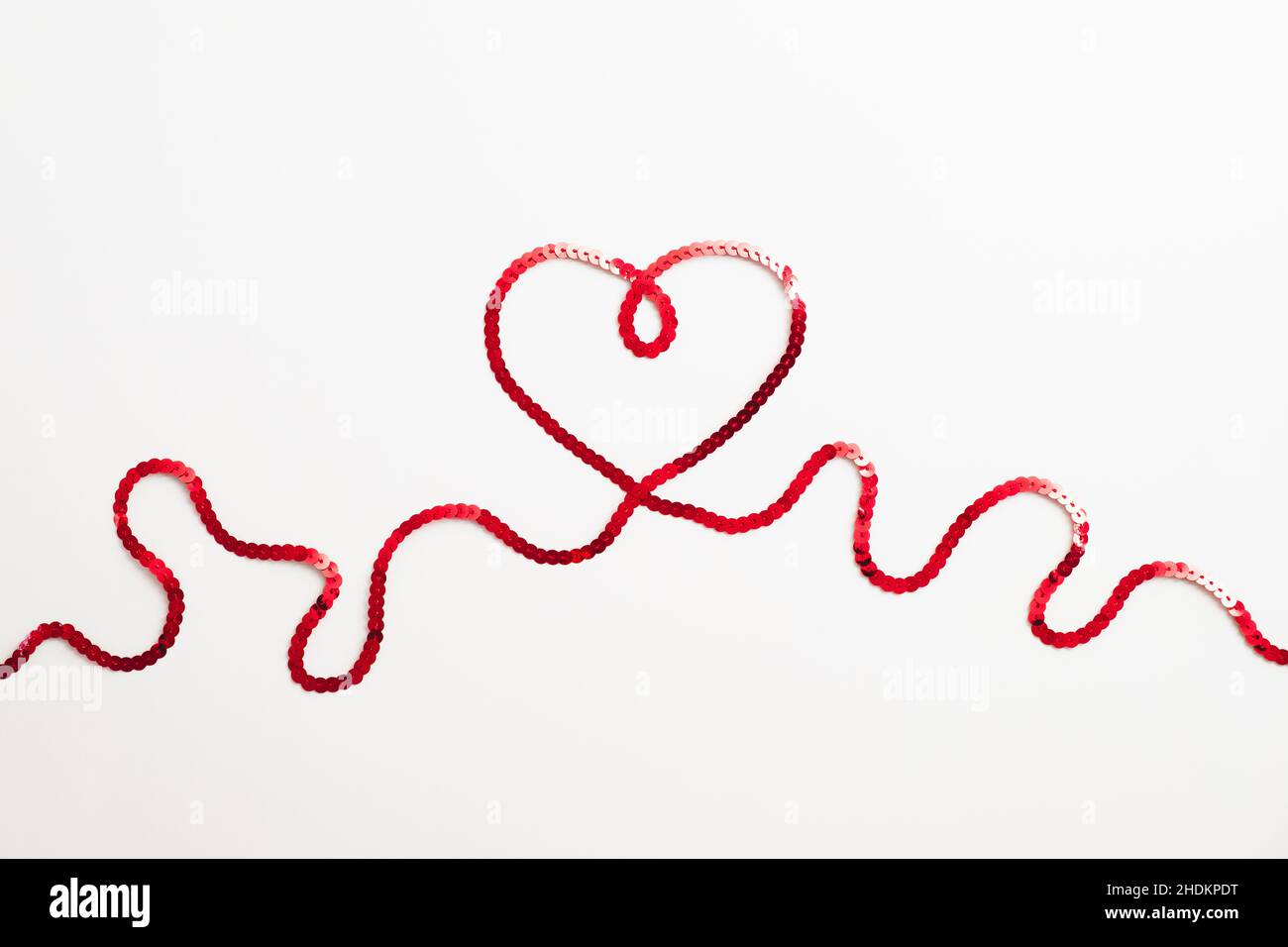 Heart shape made ribbon hi-res stock photography and images - Alamy