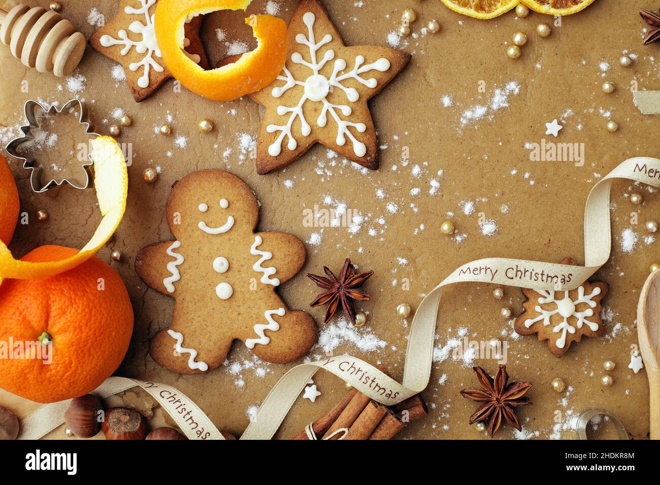 christmas cookies, merry christmas, gingerbread man, christmas biscuit ...