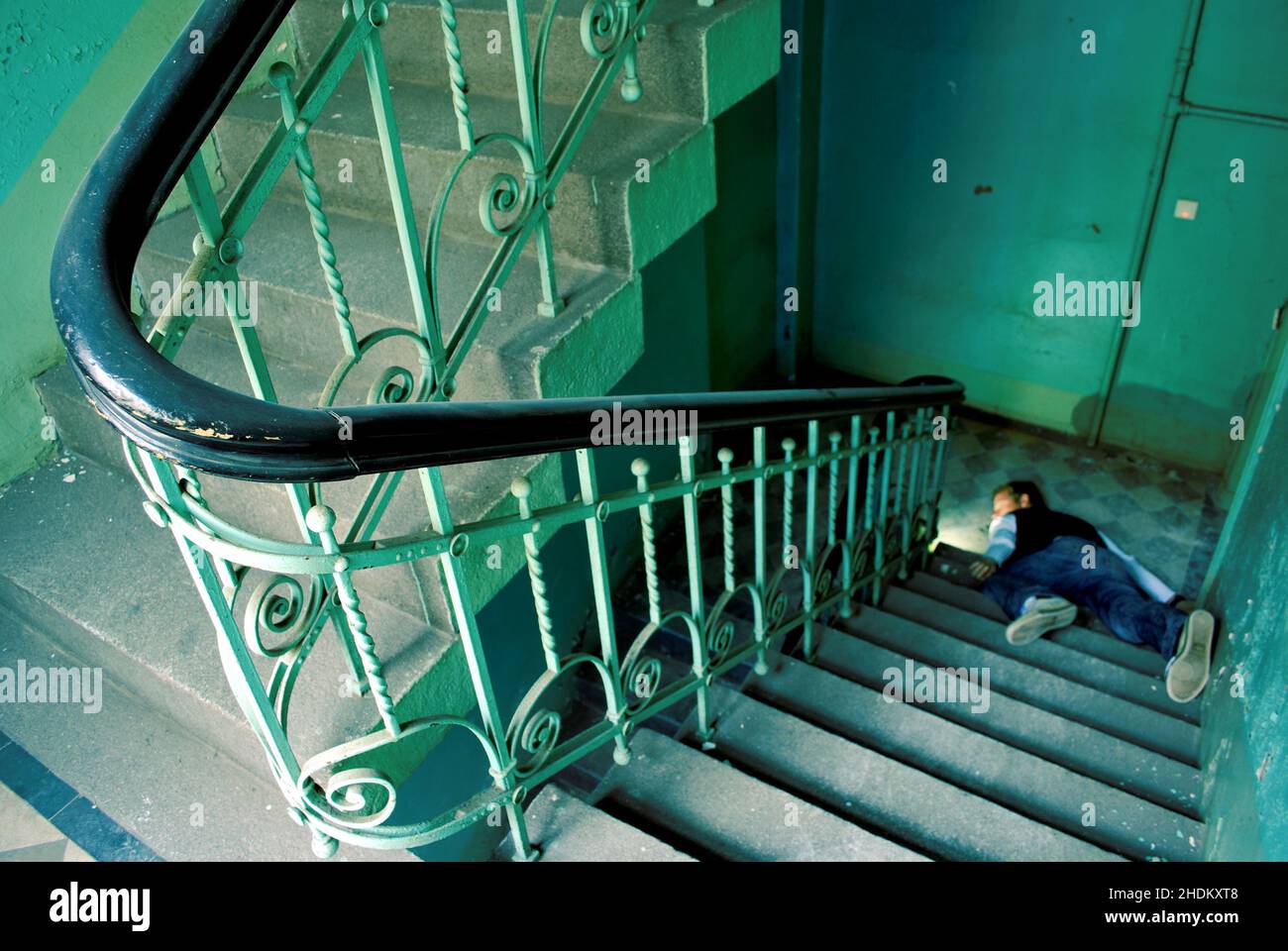 Person Falling Down Stairs High Resolution Stock Photography and Images ...