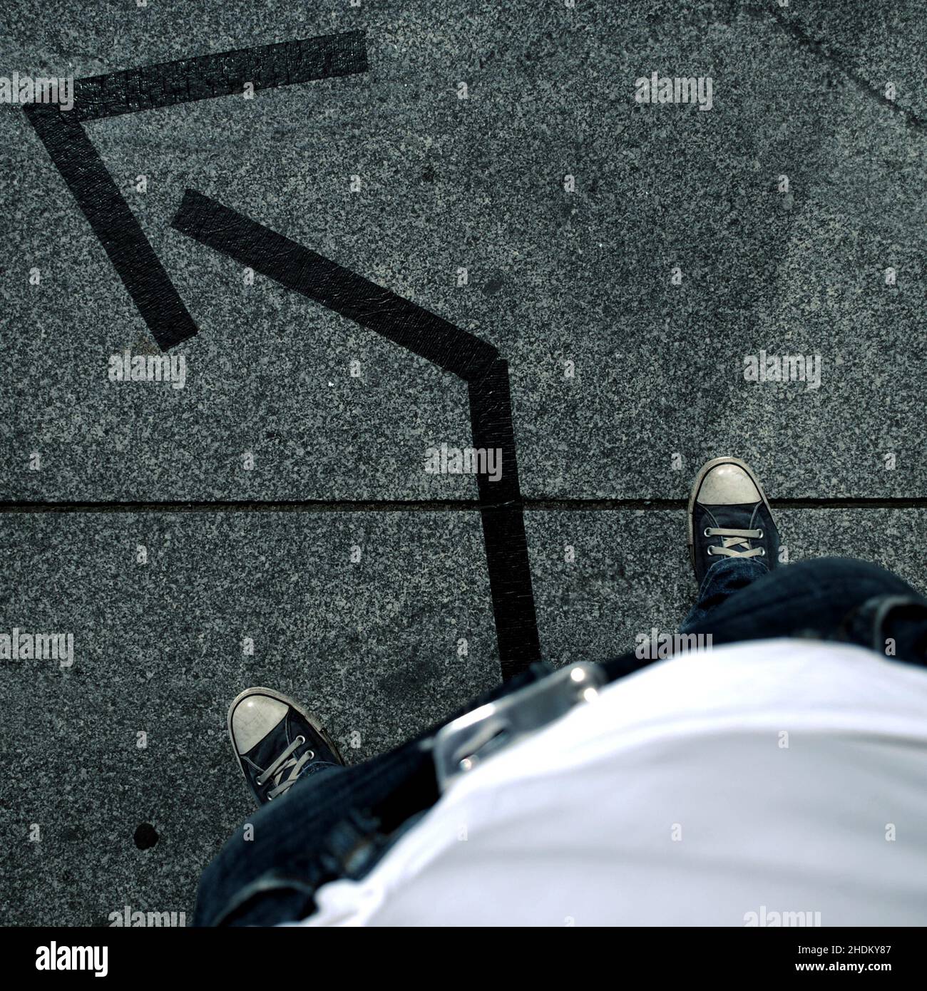 Feet arrow hi-res stock photography and images - Alamy