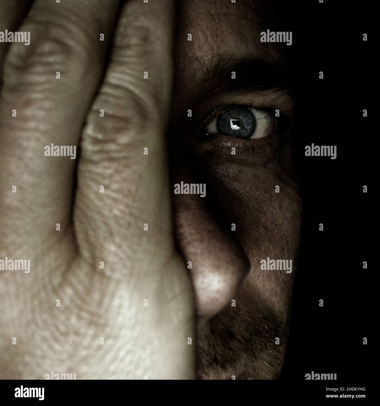 Hiding fears hi-res stock photography and images - Alamy