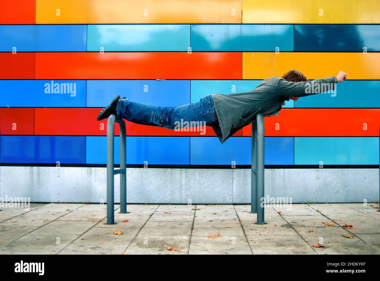 Superman pose man hi-res stock photography and images - Alamy