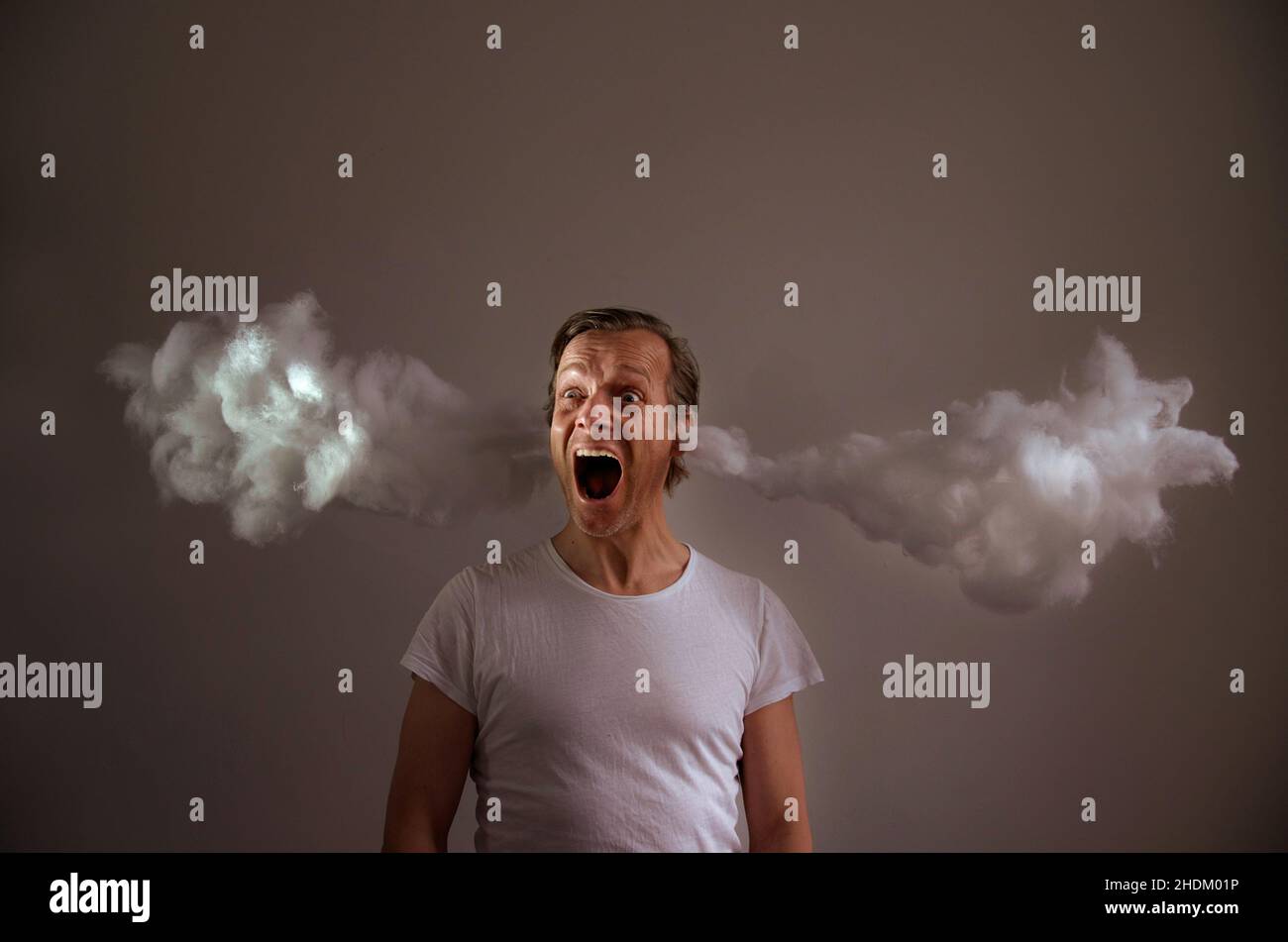 Steam ears shout hi-res stock photography and images - Alamy