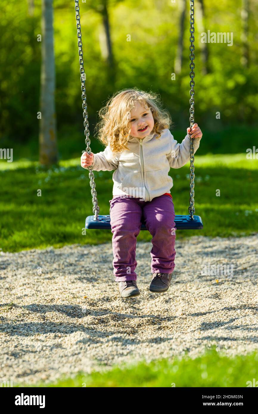girl, childhood, rocking, girls, childhoods, children, kid, kids Stock ...