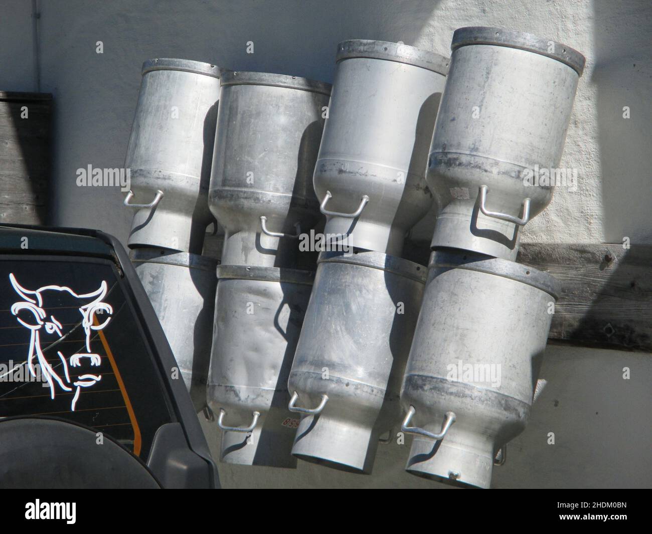 farm, milk jug, farms, homestead, milk jugs Stock Photo - Alamy