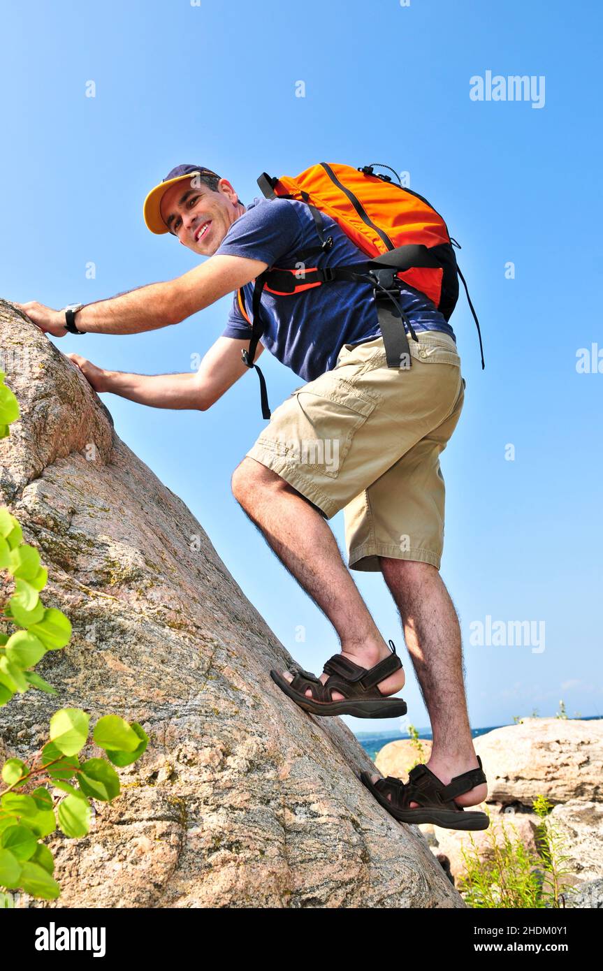 climbing, sporting, hiker, fun, living, hikers Stock Photo - Alamy