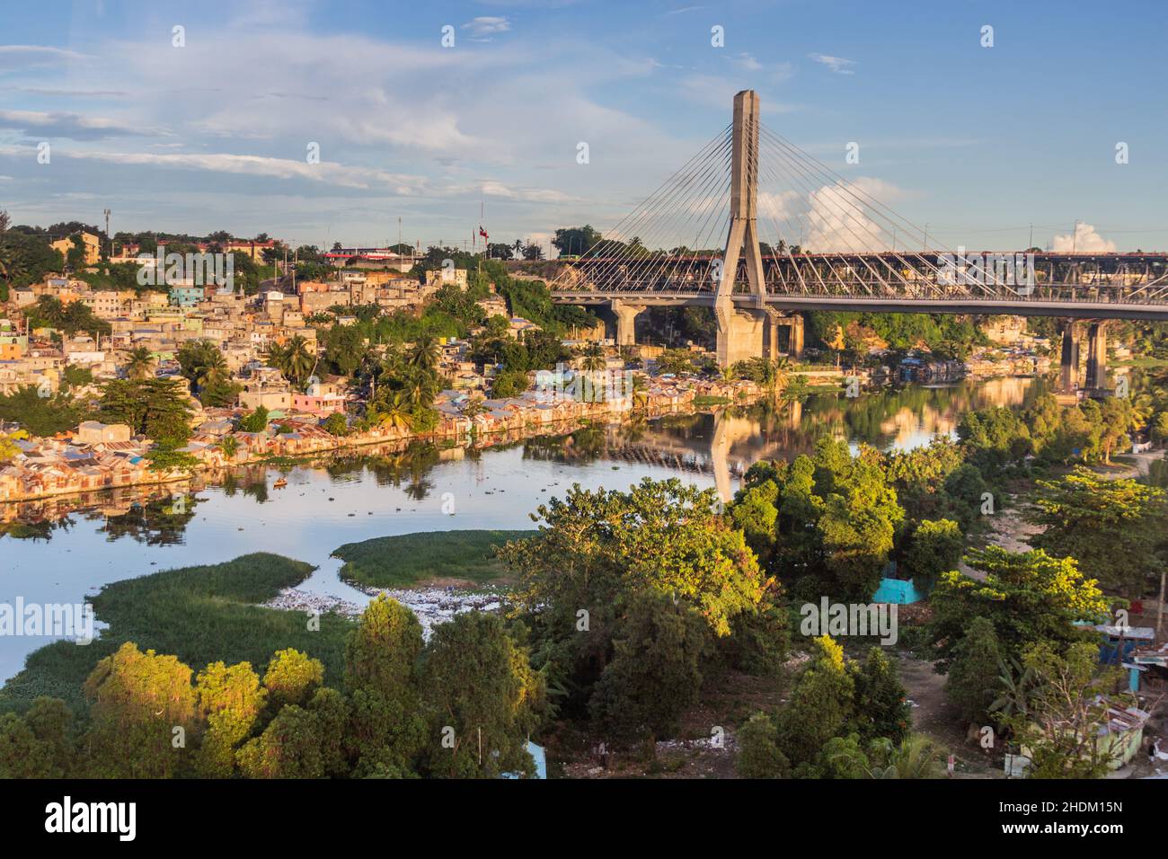 Puente Francisco del Rosario Sanchez bridge in Santo Domingo, capital ...