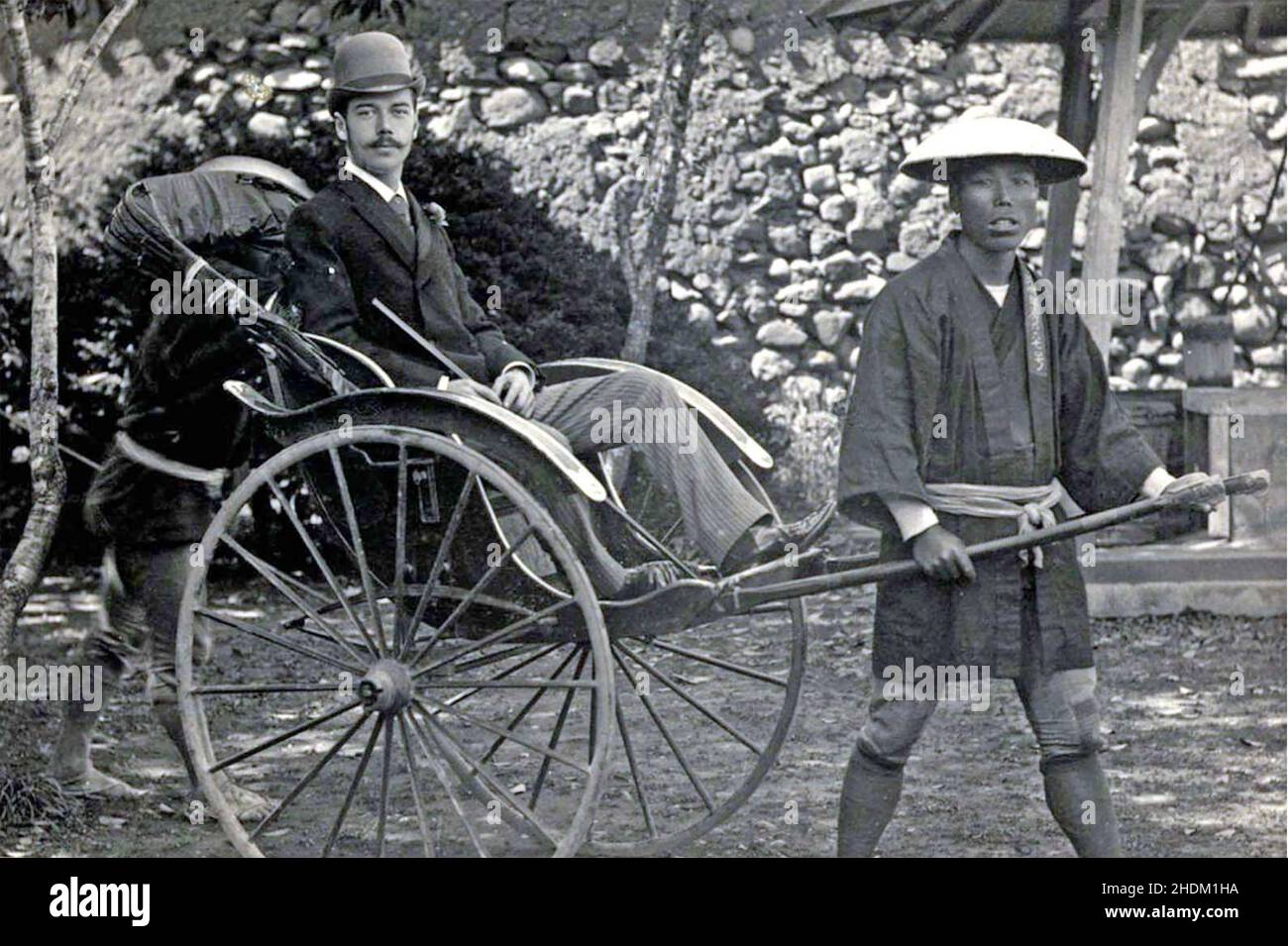 TSAR NICHOLAS II (1868-1918) as Tsarevitch in Nagasaki, Japan, in 1891 ...