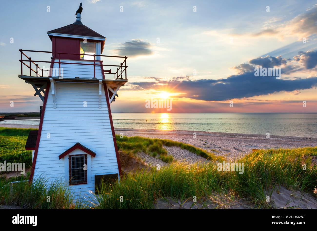 lighthouse, covehead harbour lighthouse, lighthouses Stock Photo - Alamy