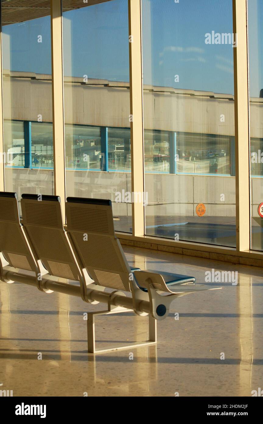 airport, waiting hall, chair series, airports, waiting halls Stock ...