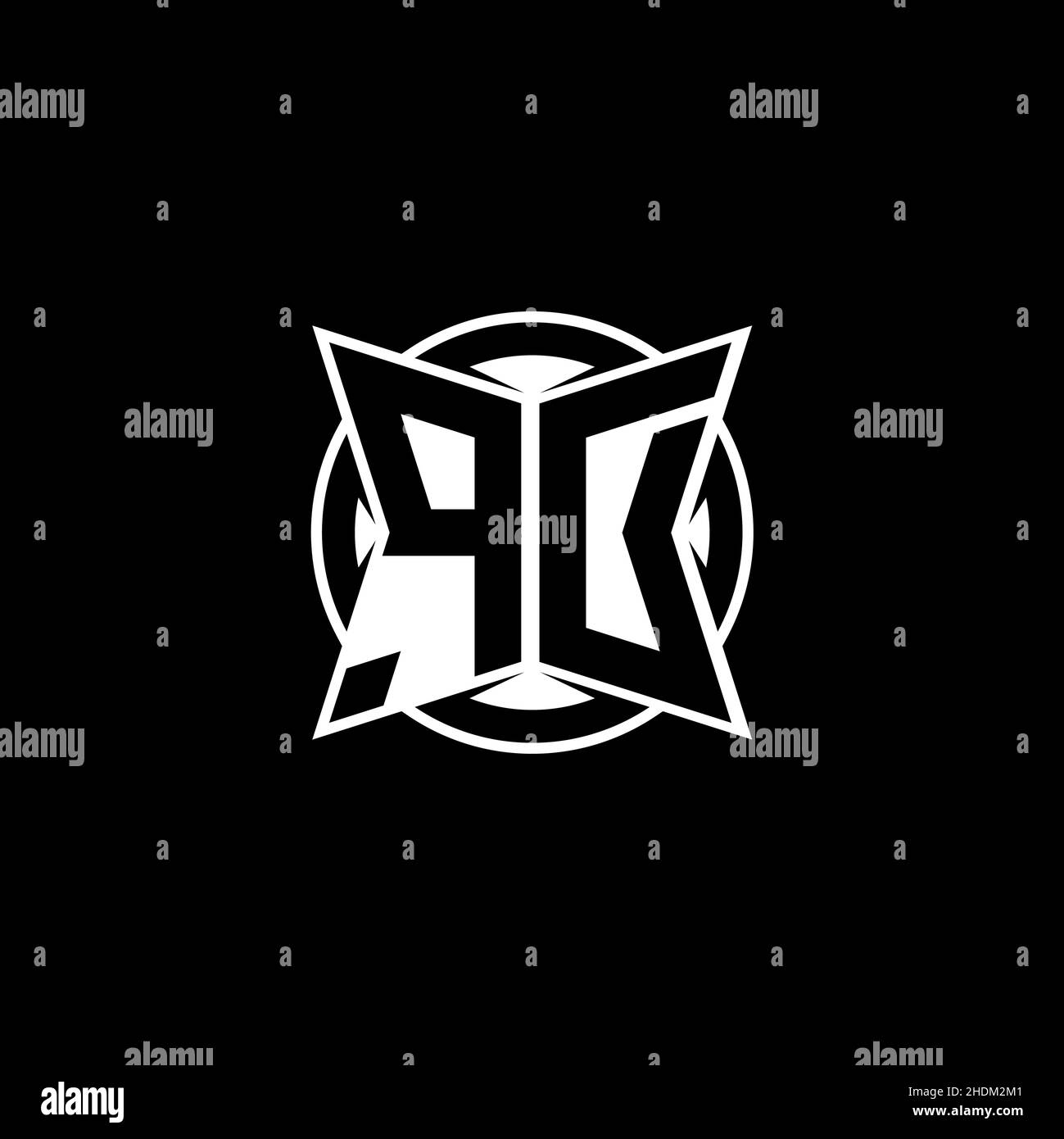 PD Monogram logo letter with simple modern shape style design. Circle ...