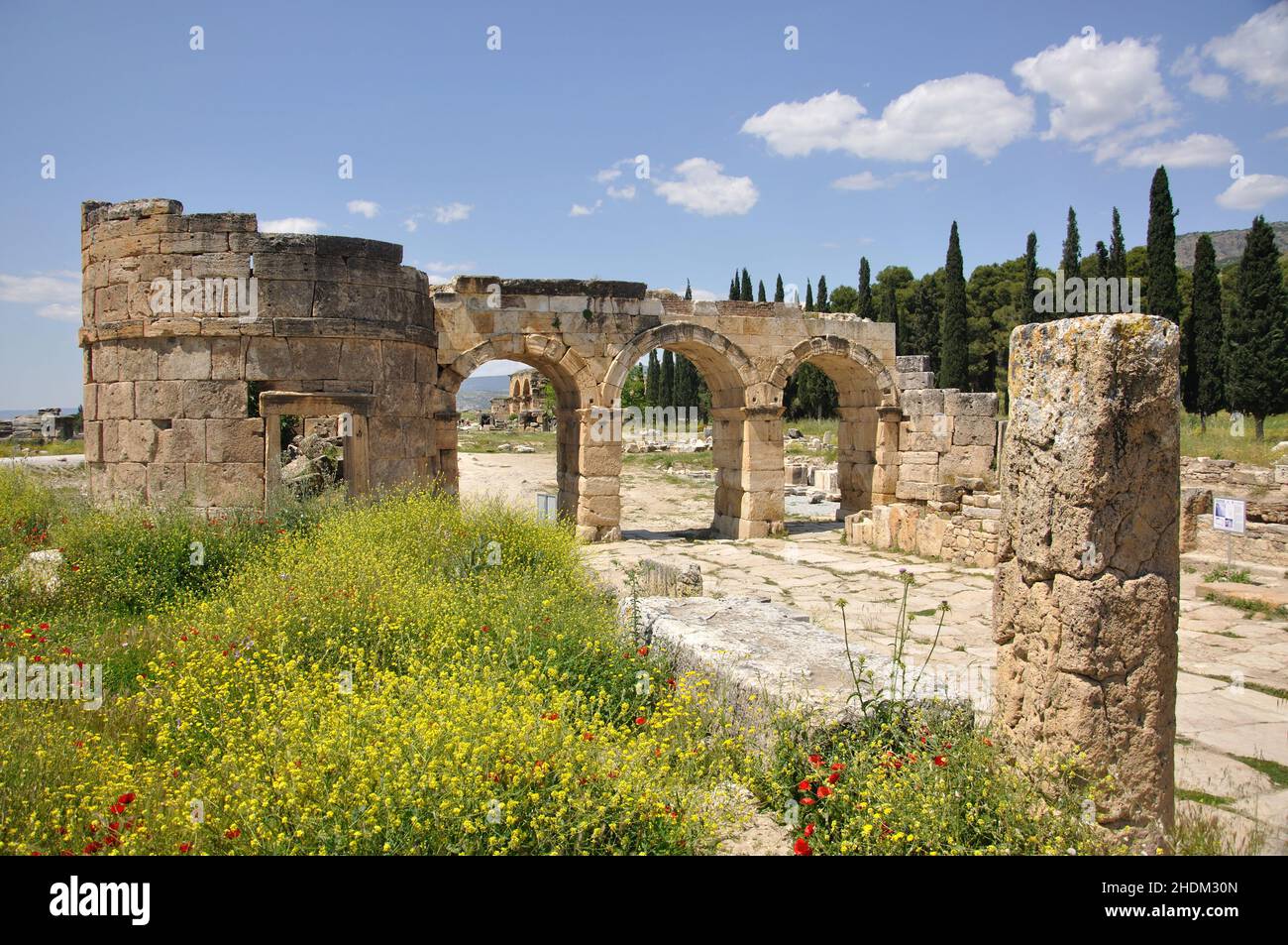 Arch of Domitian, The Agora, Hierapolis, Denizli Province, Republic of ...