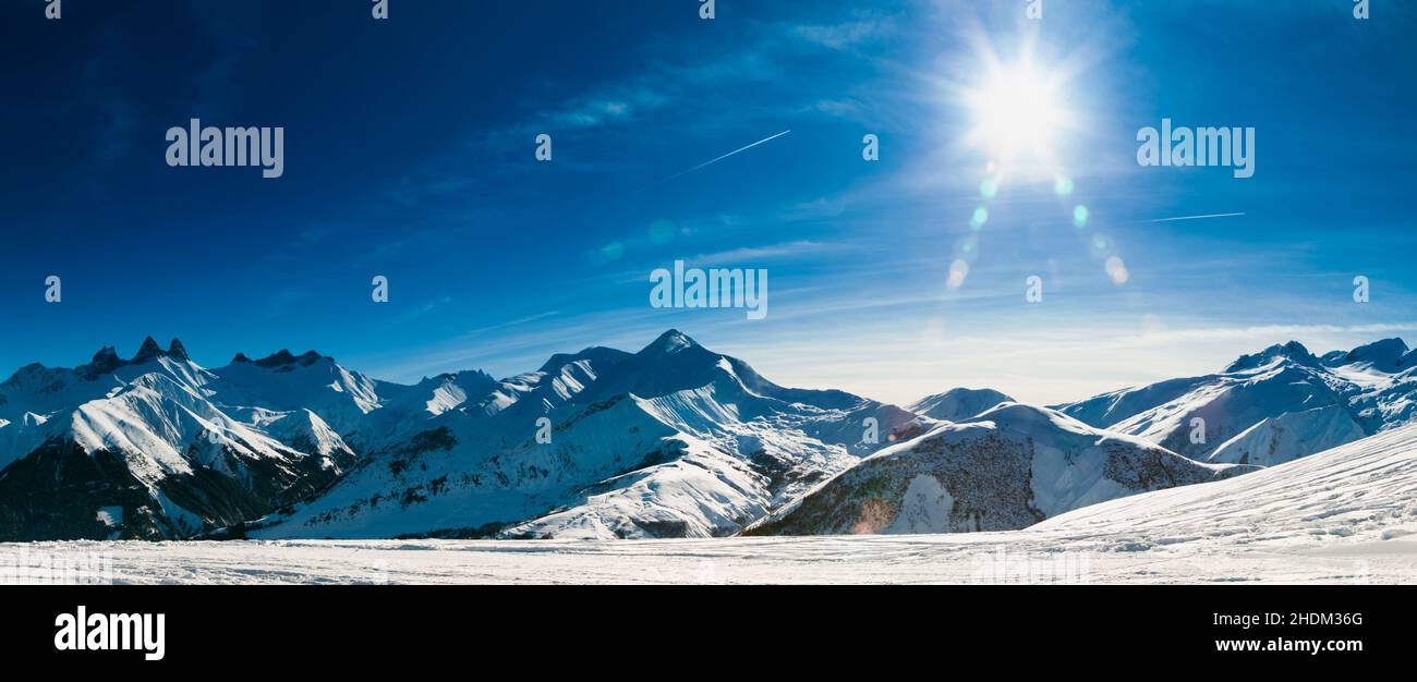 mountain range, winter landscape, european alps, mountain ranges ...