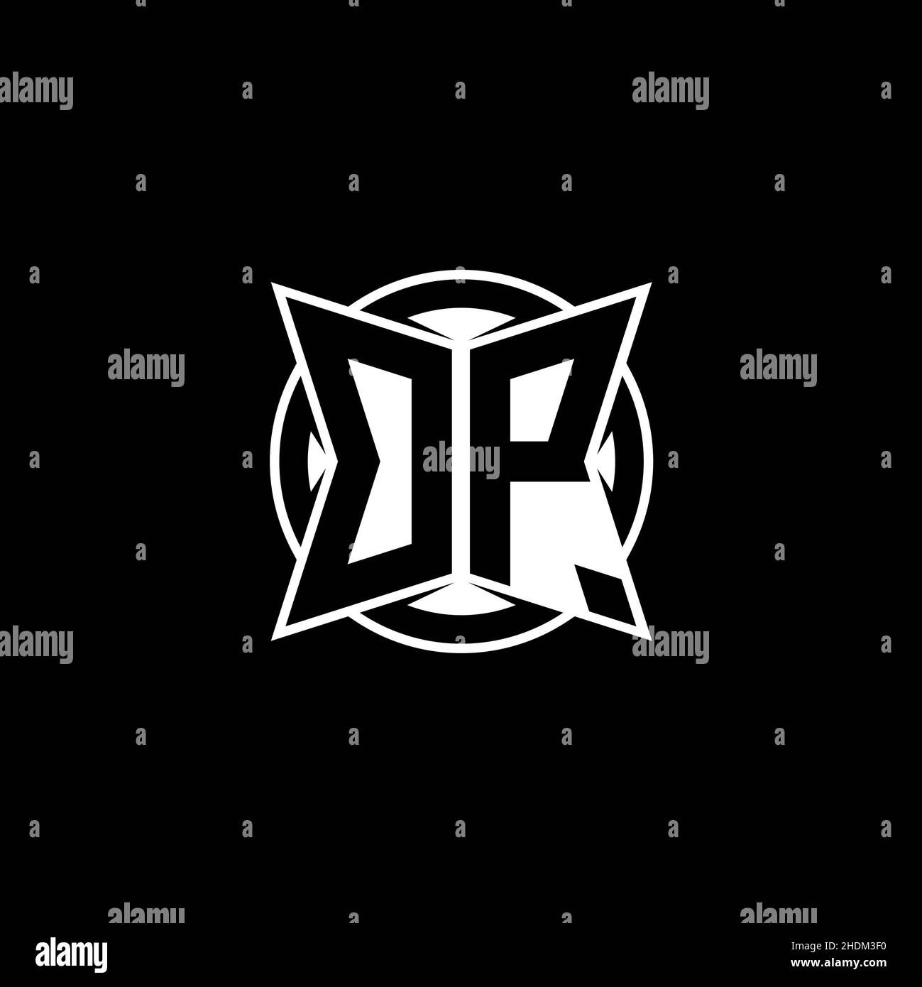 OP Monogram logo letter with simple modern shape style design. Circle ...