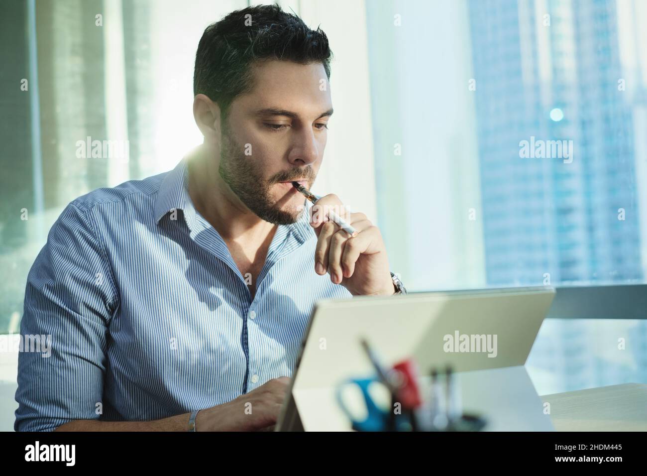 office, working, concentrated, offices, concentrateds Stock Photo - Alamy