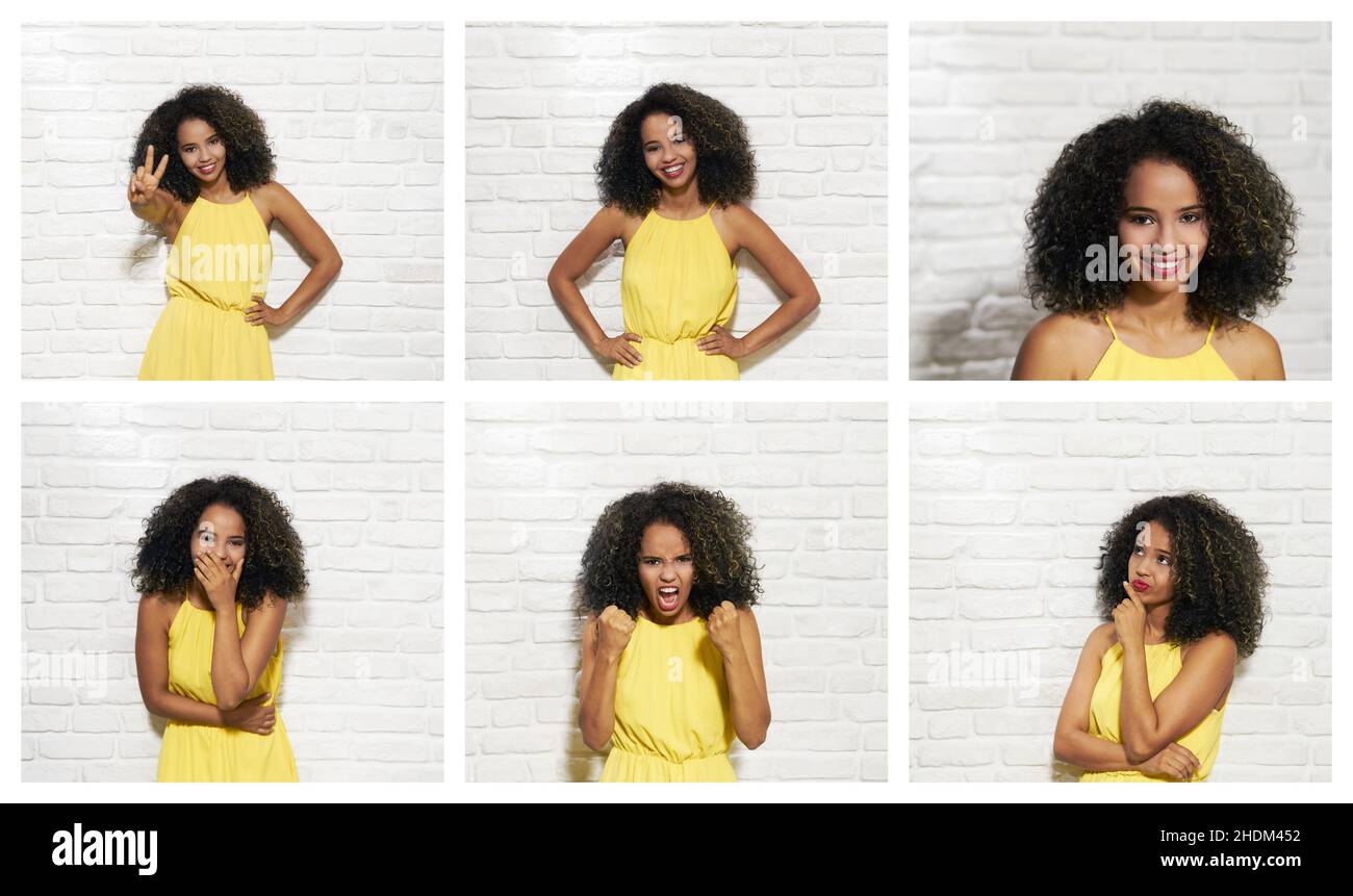 expression, collage, emotion, expressions, collages, emotions Stock ...