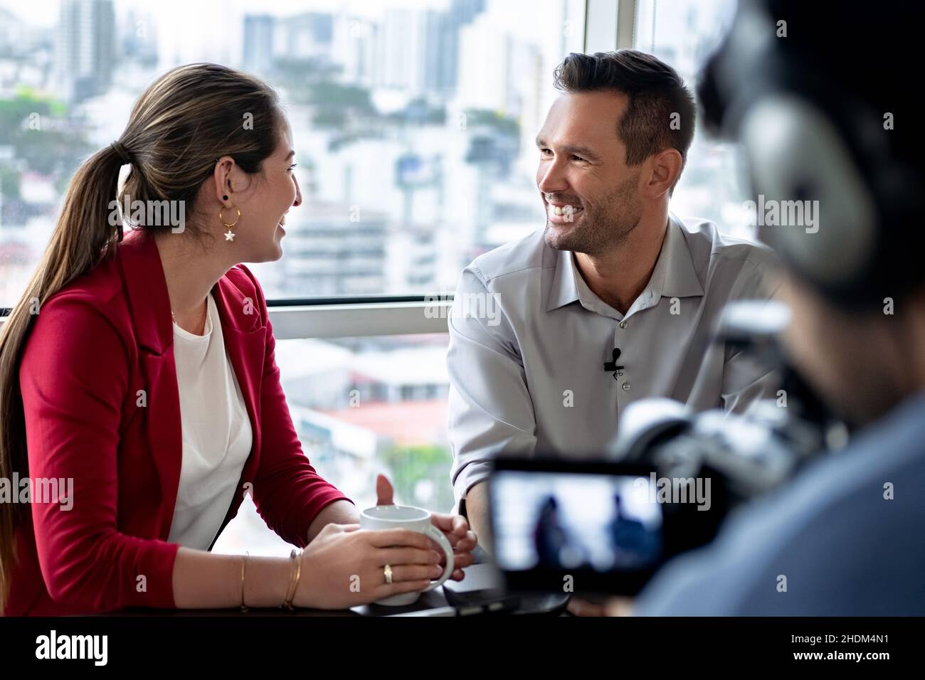 interview, imagefilm, interviews Stock Photo - Alamy