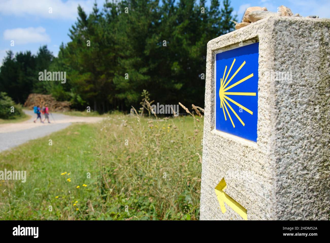 st james' way, pilgrim, st. james' ways, pilgrims Stock Photo - Alamy