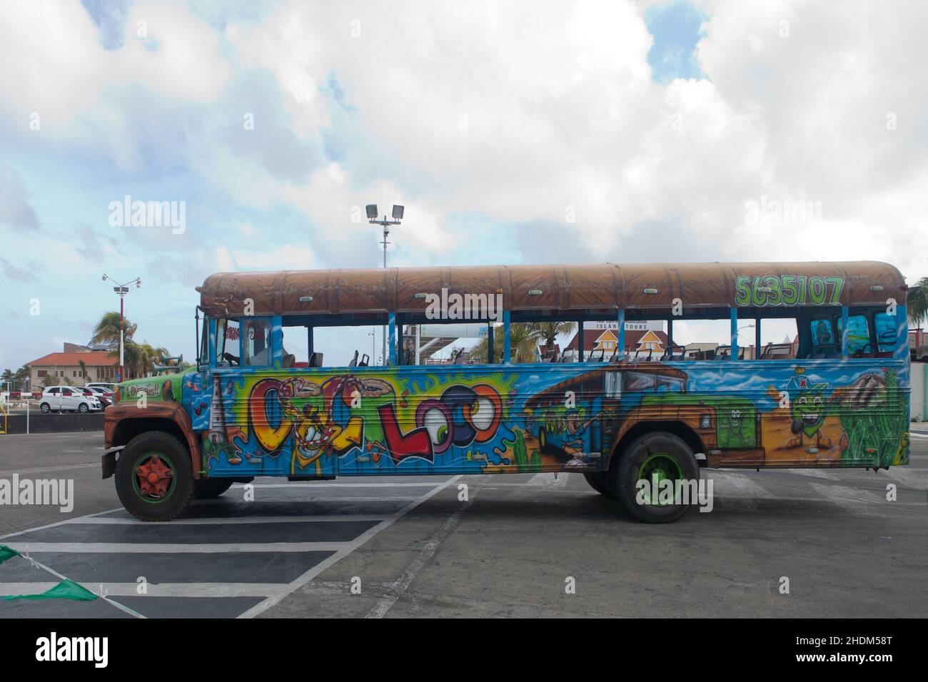 bus, aruba, buses, arubas Stock Photo - Alamy
