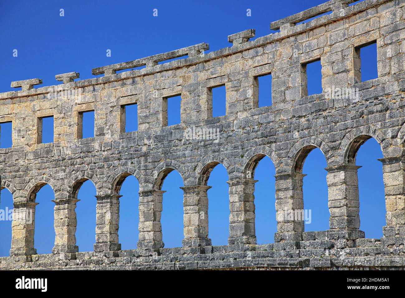 amphitheater, pula, amphitheaters, pulas Stock Photo - Alamy
