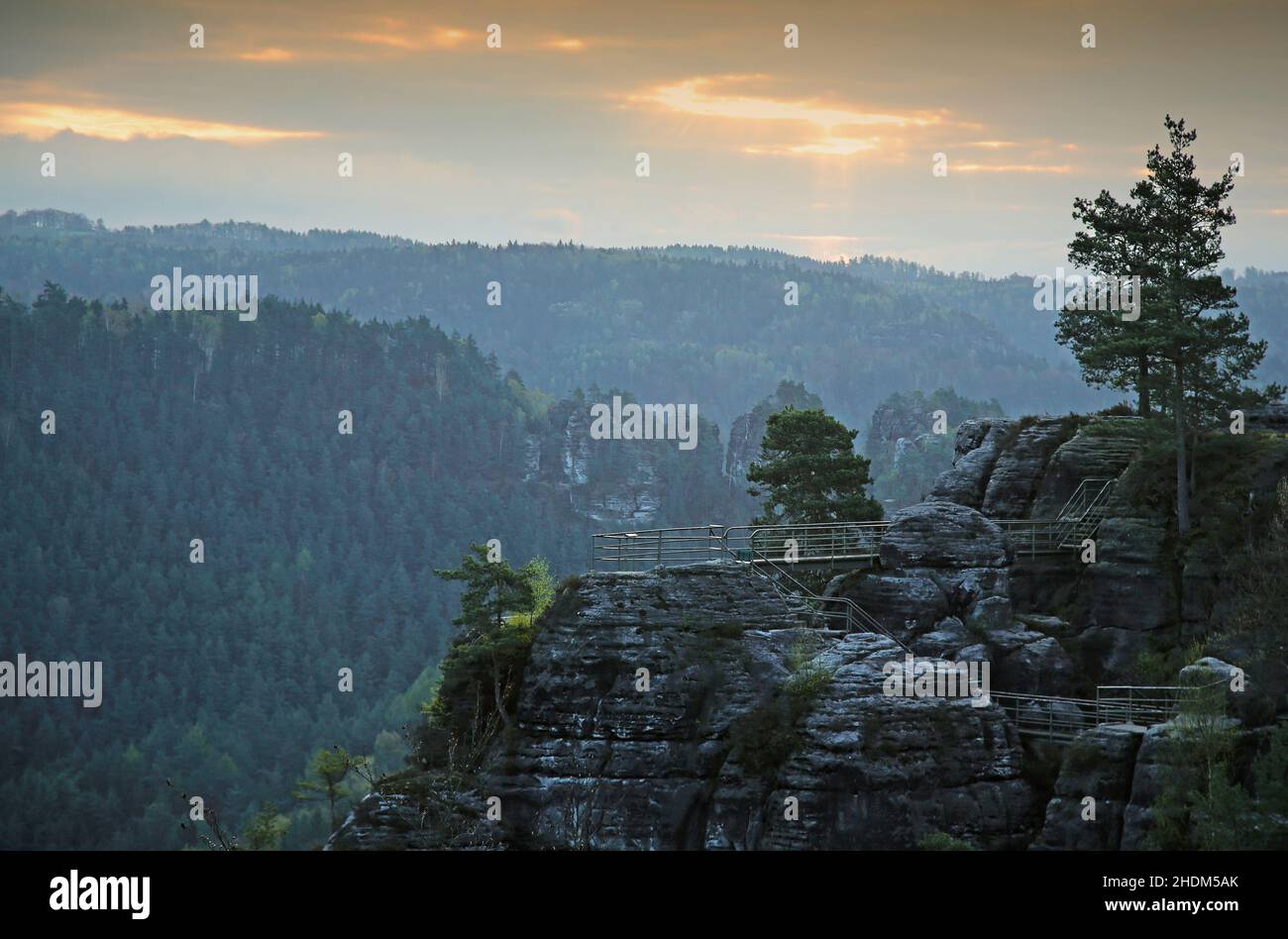 saxon switzerland, elbe sandstone mountains, bastion, forts Stock Photo ...