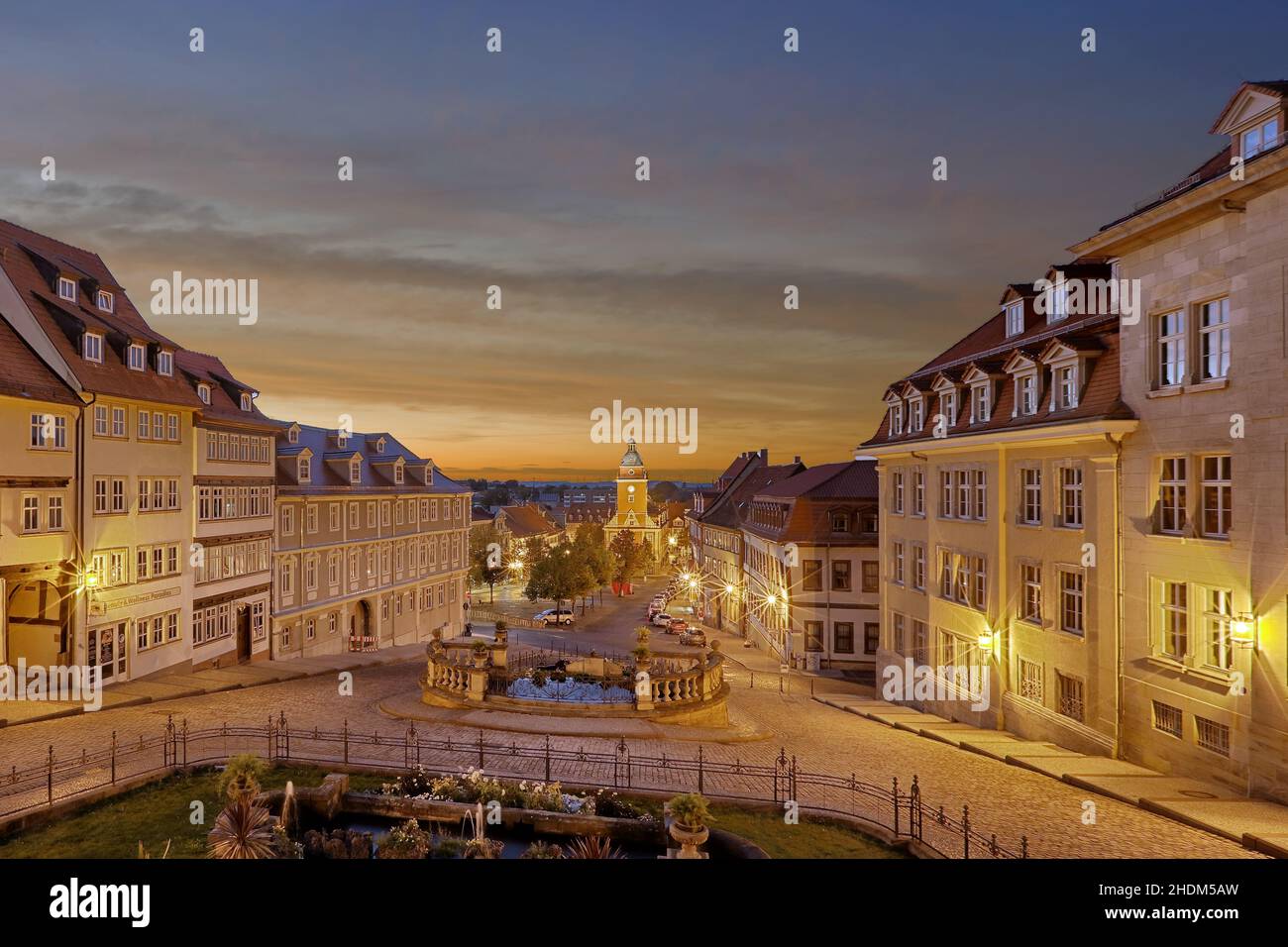 town hall, city centre, gotha, town halls, city centres, gothas Stock ...