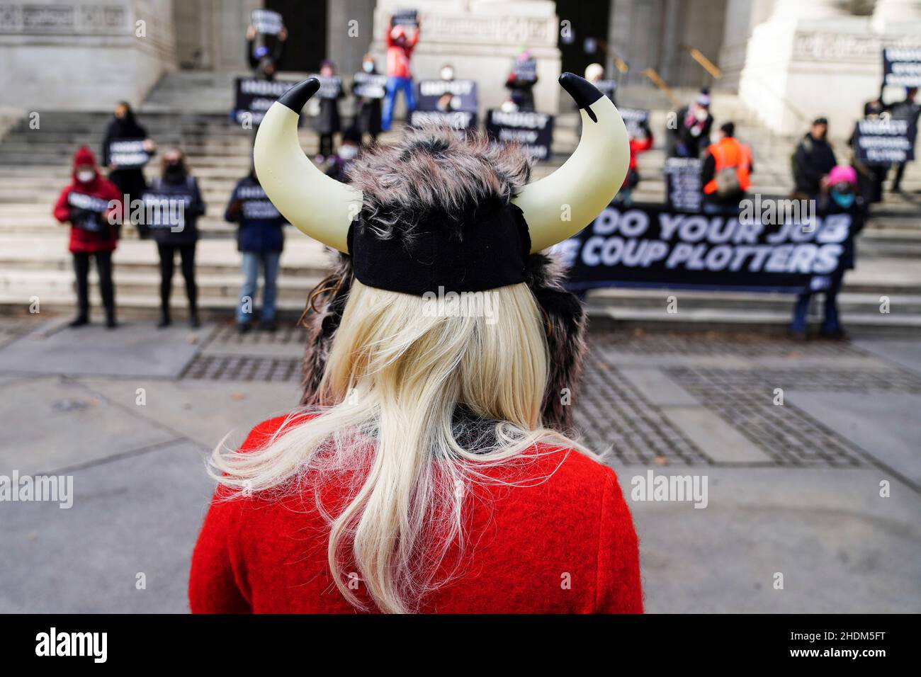 Capitol protest shaman hi-res stock photography and images - Alamy